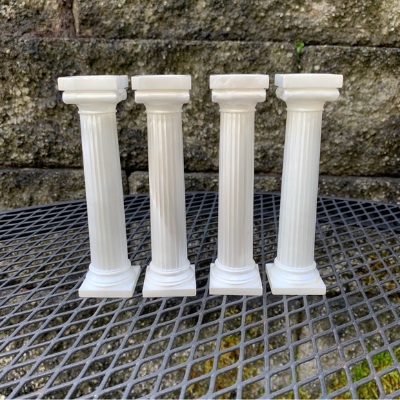 Vintage | Party Supplies | Vintage Set4 White Iridescent Plastic ...